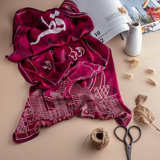 Scarf Collection : VIP Silk Scarf – Papillon Qatar