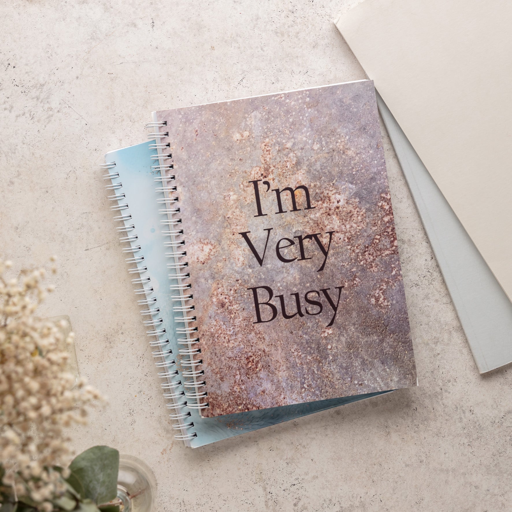 "I'm Very Busy" Notebook – Papillon Qatar